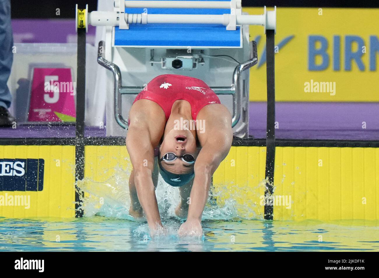 Canada’s Kylie Masse in action during the Women’s 200m Backstroke Final ...