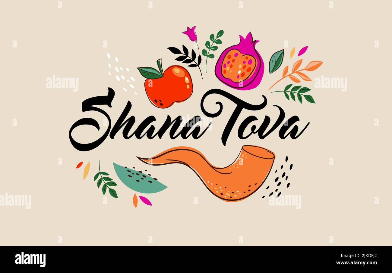 Shofar horn Stock Vector Images - Alamy