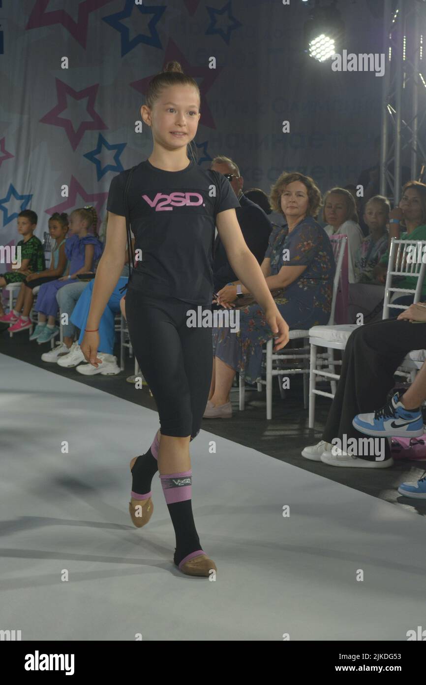 Special show of V2SD Russian brand sportswear of the Olympic champion ...