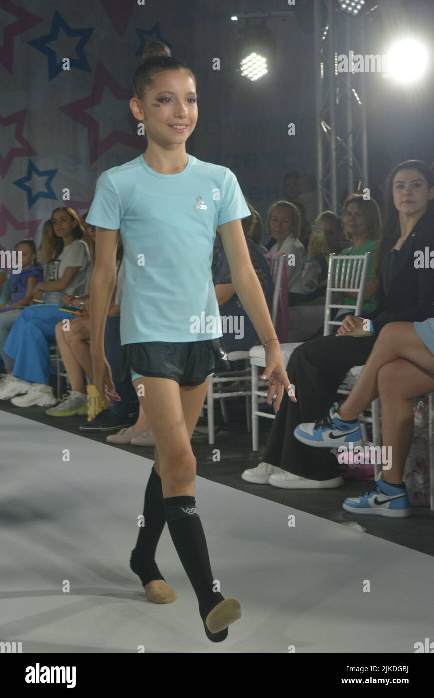 Special show of V2SD Russian brand sportswear of the Olympic champion ...