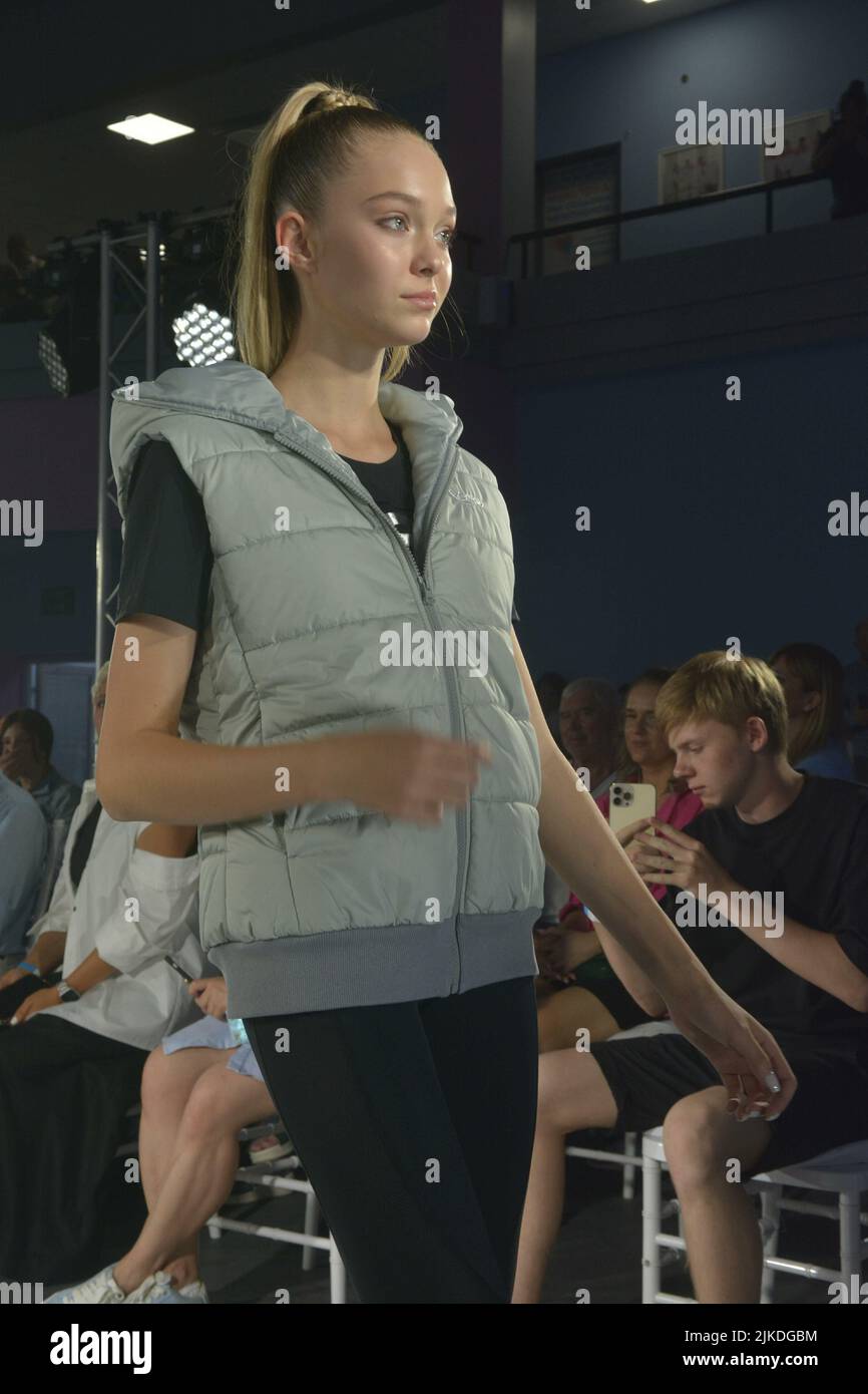 Special show of V2SD Russian brand sportswear of the Olympic champion ...