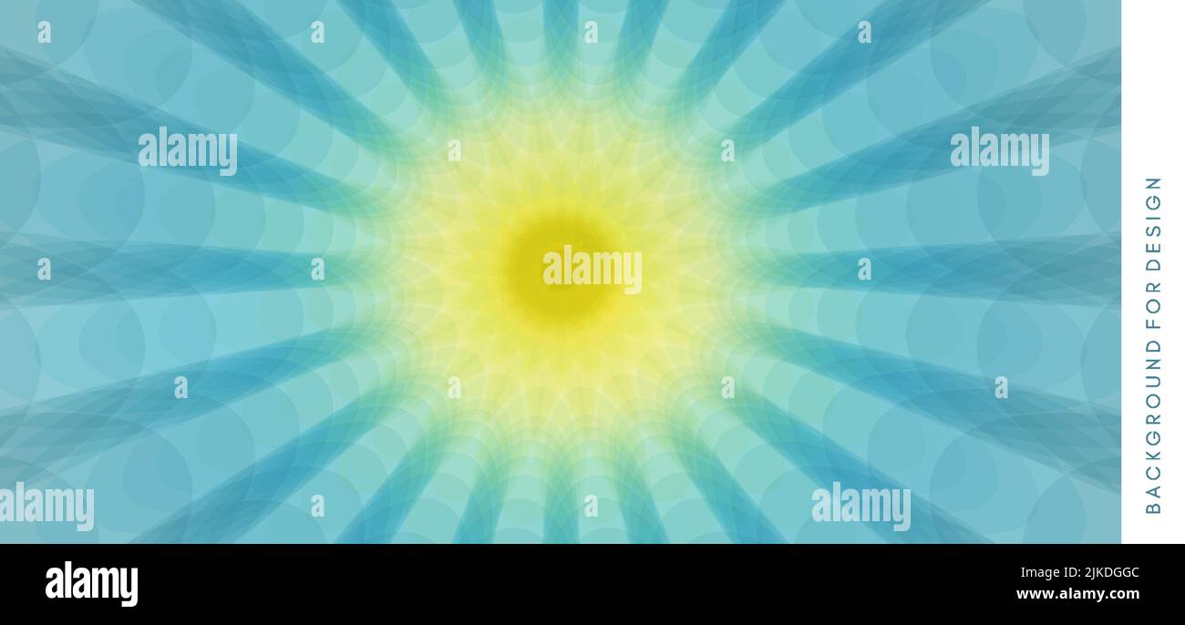 Sunburst abstract vector illustration. Fractal background with focus in ...