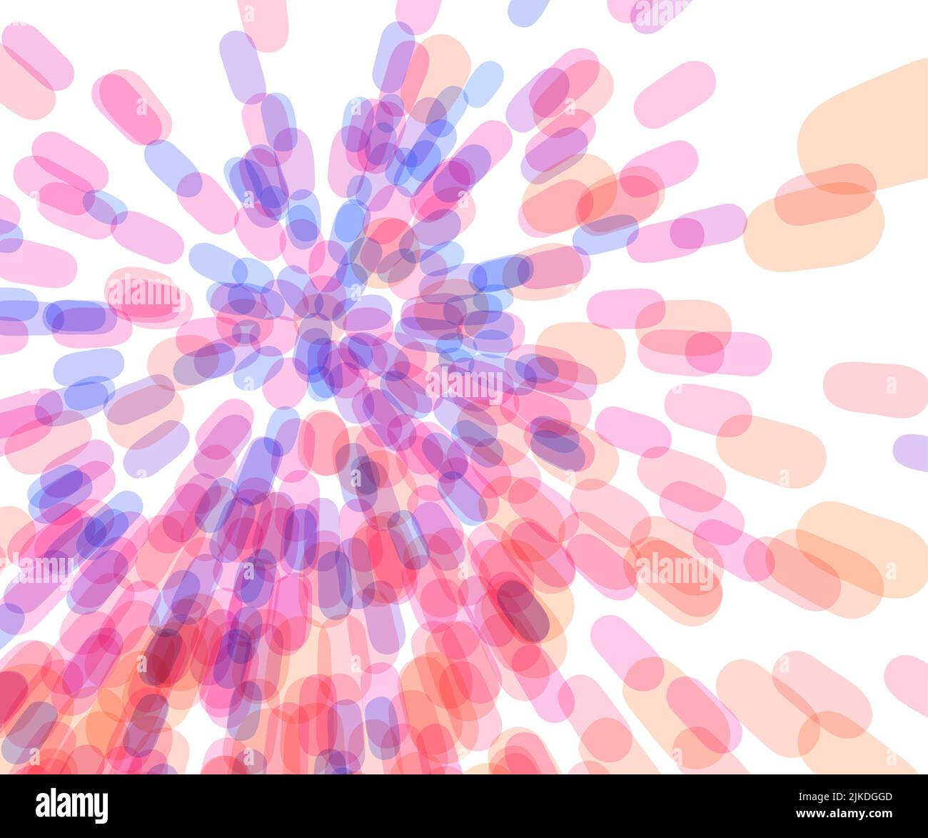 Abstract Background With Overlapping Ovals Salute And Fireworks Dynamic Background Vector