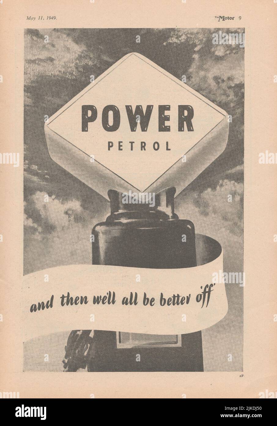 Old petrol station advert hi-res stock photography and images - Alamy