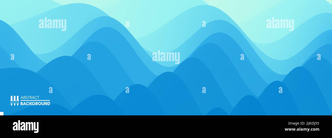 Water surface. Blue abstract background. Vector illustration for design ...