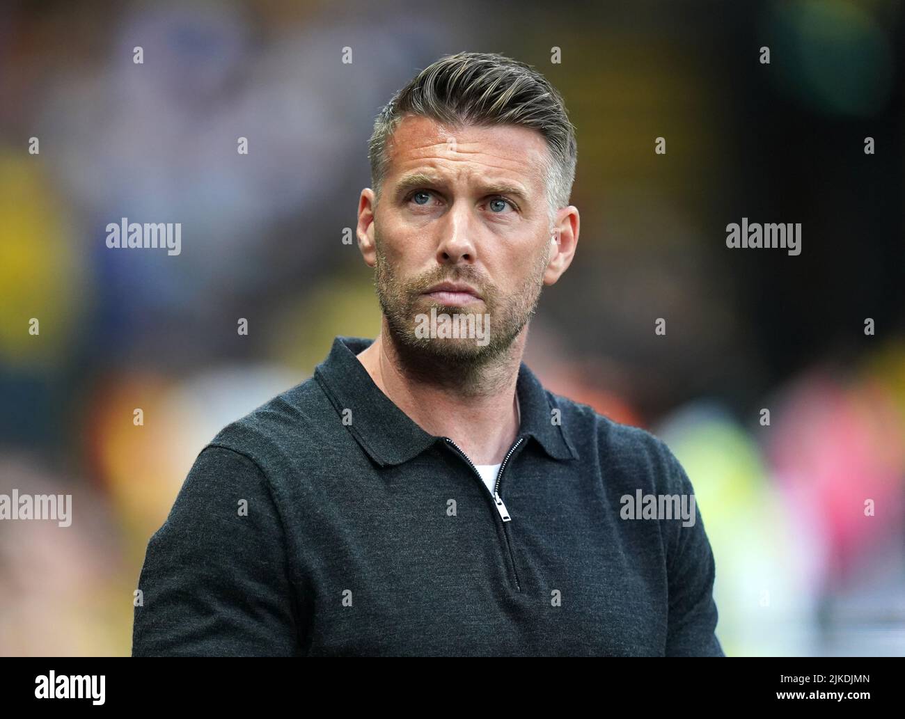 Watford manager Rob Edwards during the Sky Bet Championship match at ...