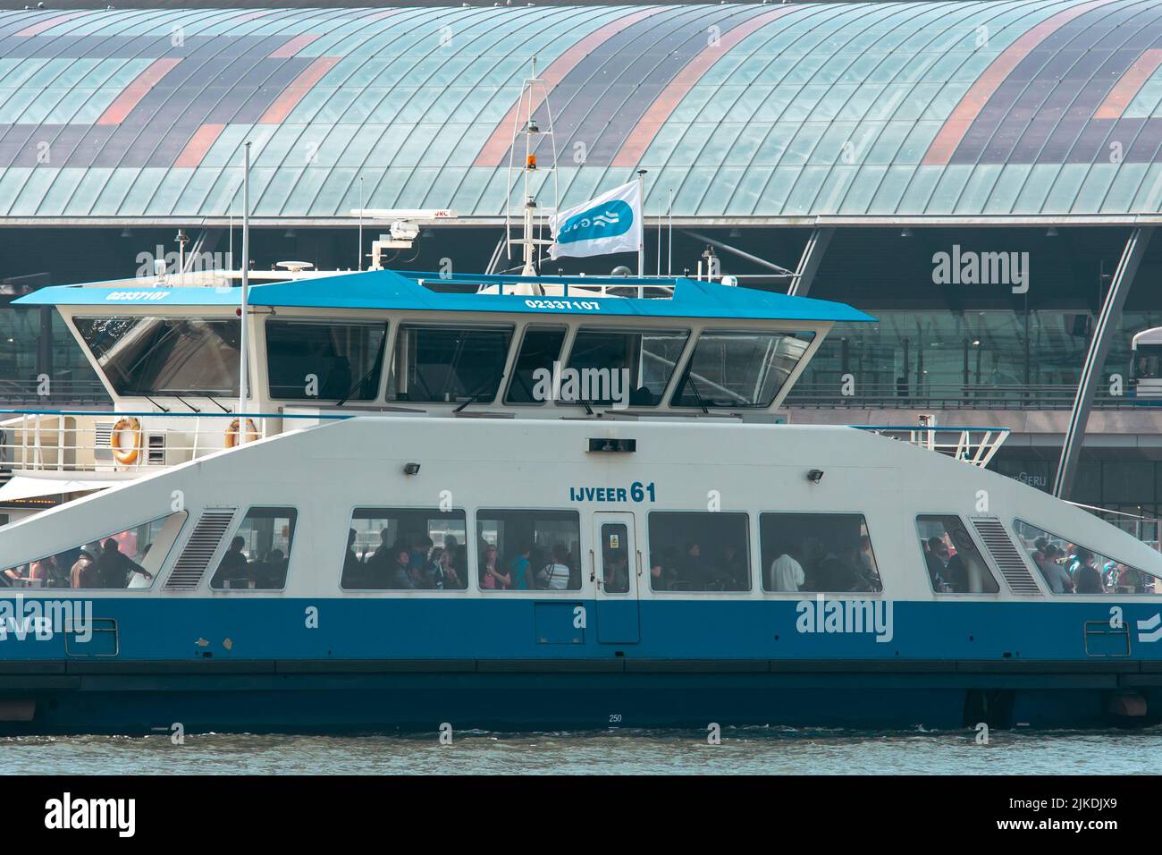Amsterdam, Netherlands - May 7, 2022: Bike and Pedestrian ferry from ...
