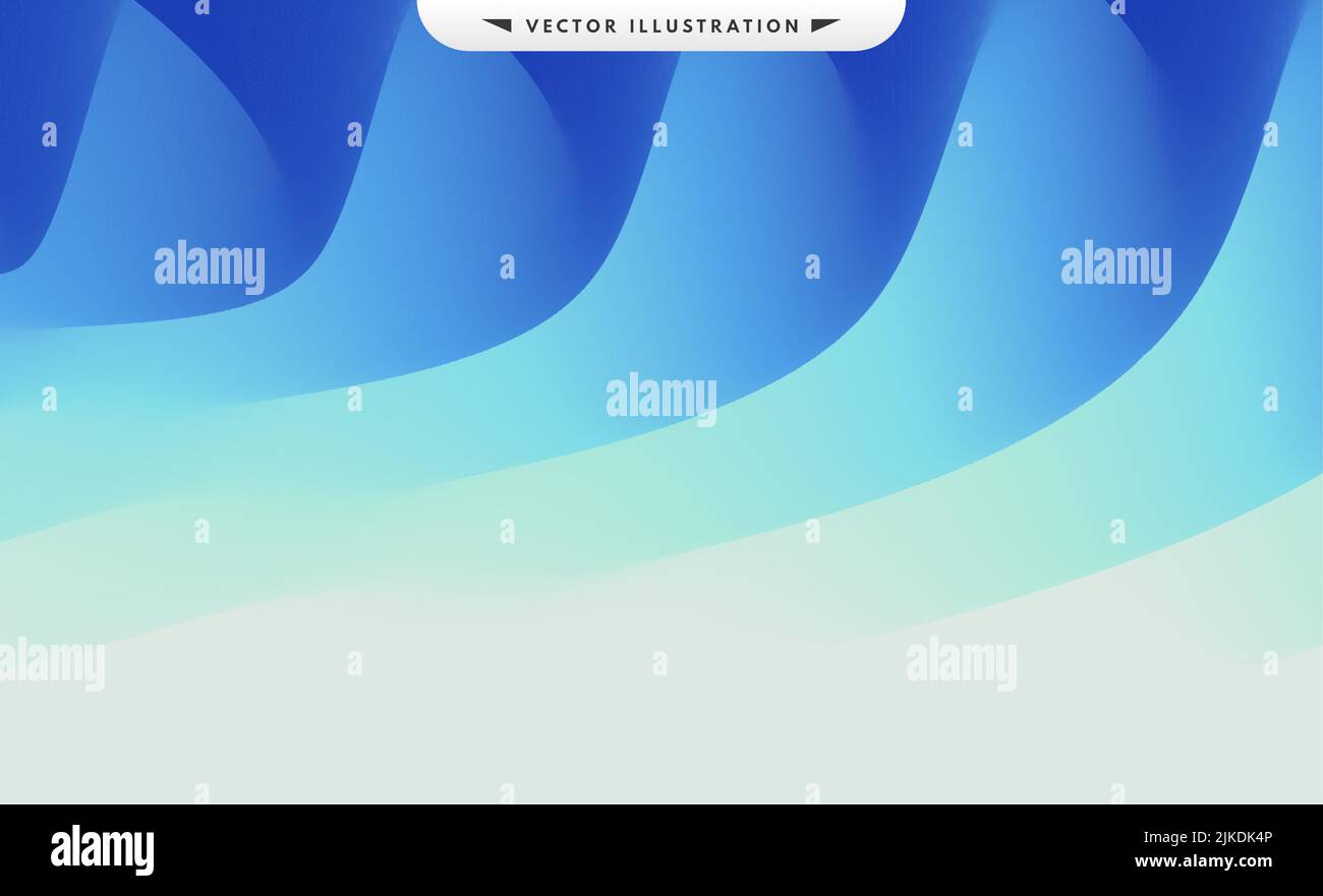 Abstract waved background with layers. Trendy covers design. Vector ...