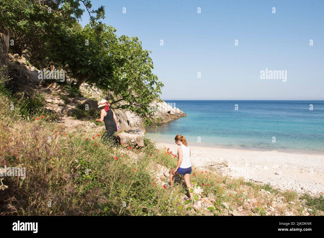 Cove and beach of Brisana, Peninsula of Karaburun, within the Karaburun ...
