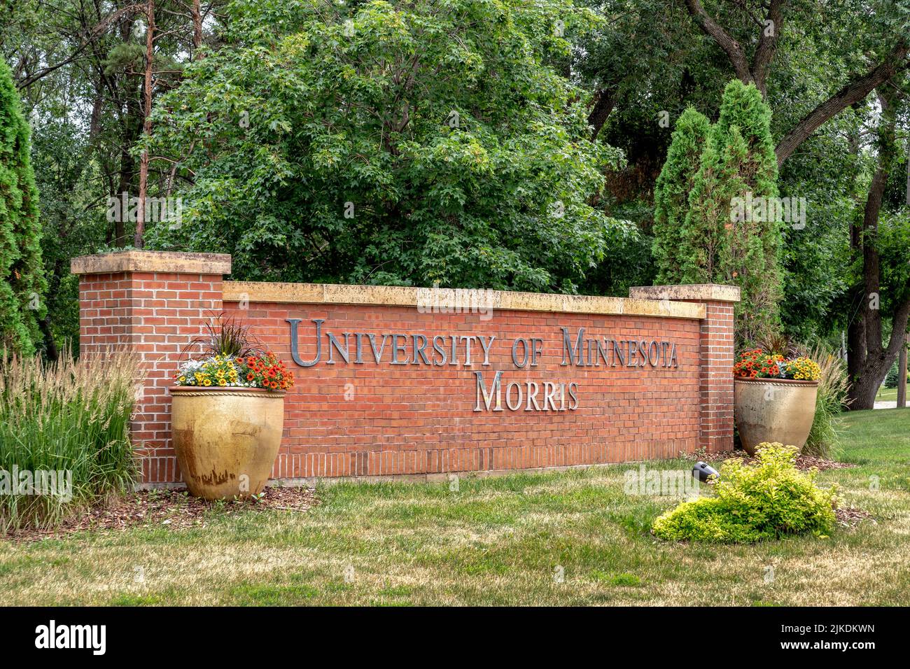 MORRIS, MN, USA - JULY 9, 2022: Entrance and Trademark Logo at the ...