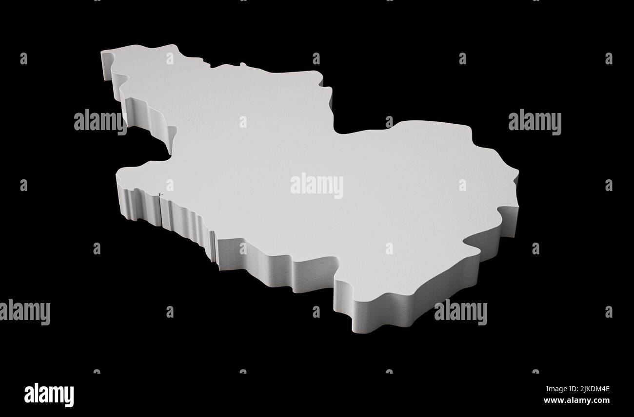 Black and white minimal 3d Map Stock Photo - Alamy