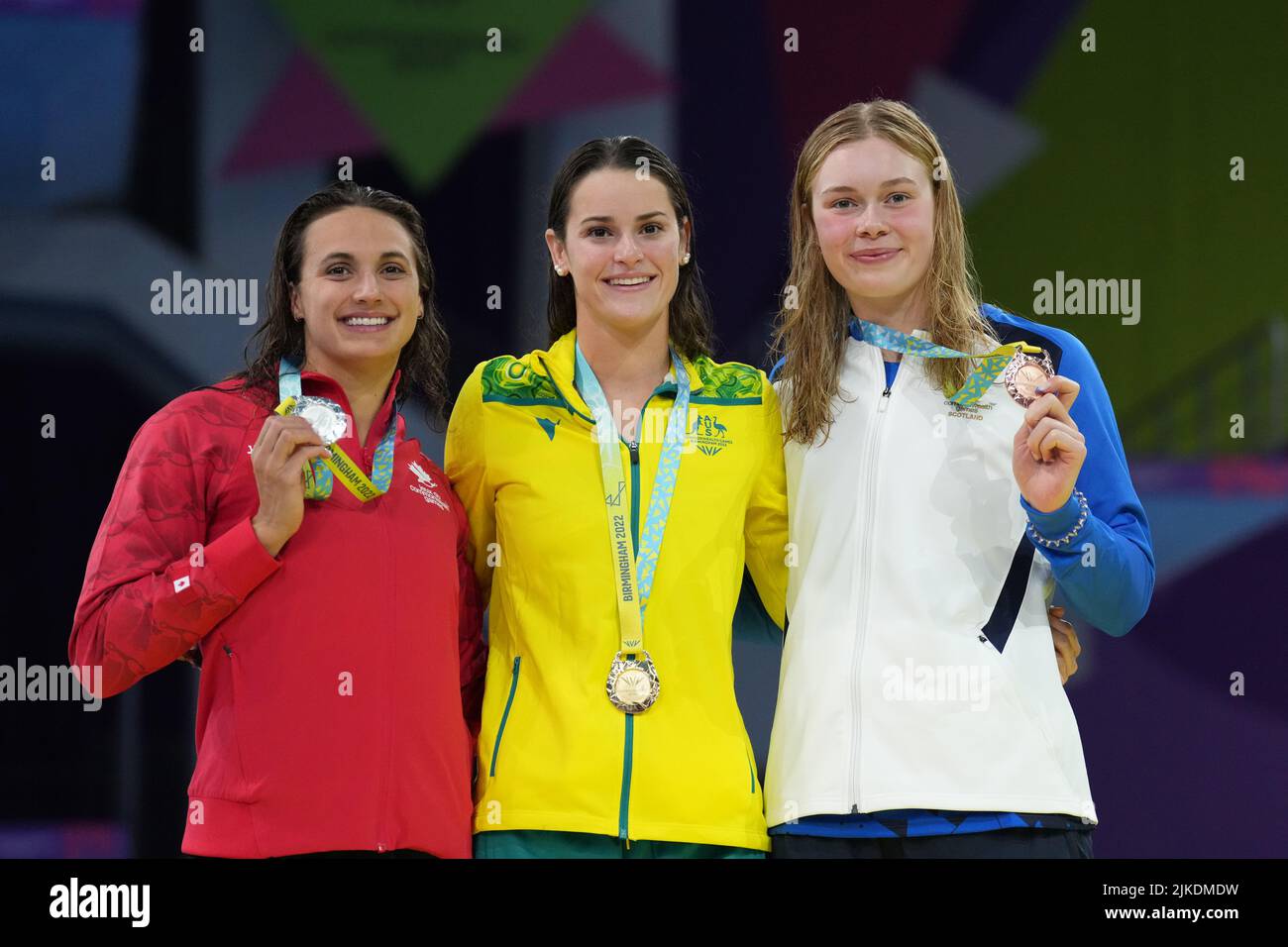 Scotland’s Katie Shanahan with her Bronze Medal (right), Canada’s Kylie ...