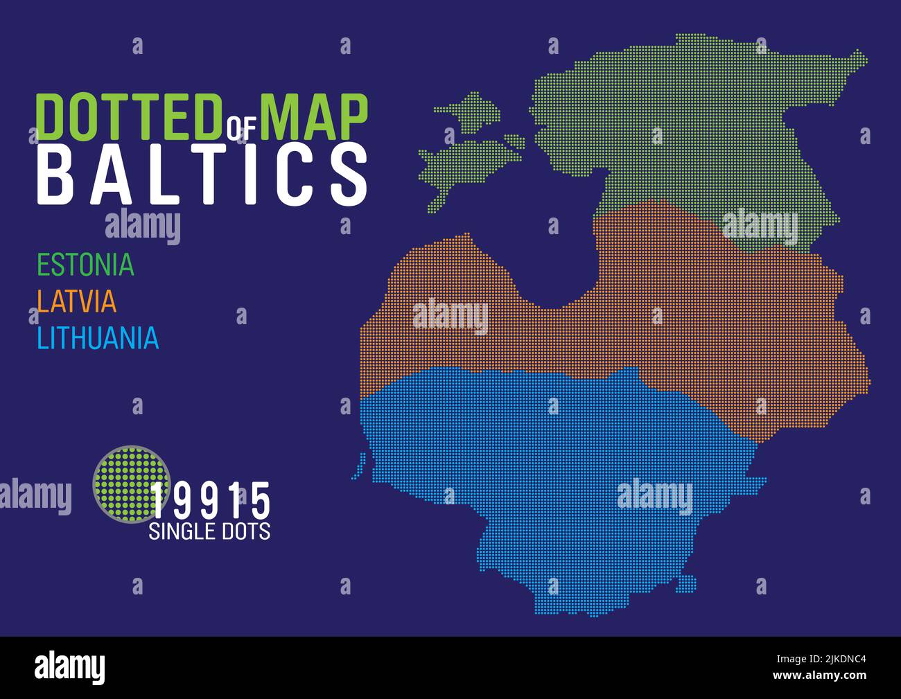 a dotted map of the baltics Stock Vector Image & Art - Alamy
