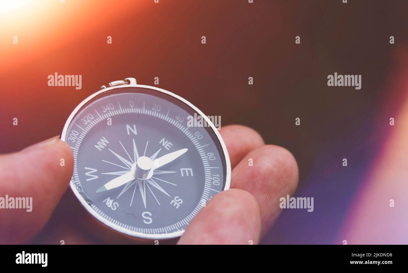 Travel and navigation. Determination of cardinal points by compass ...