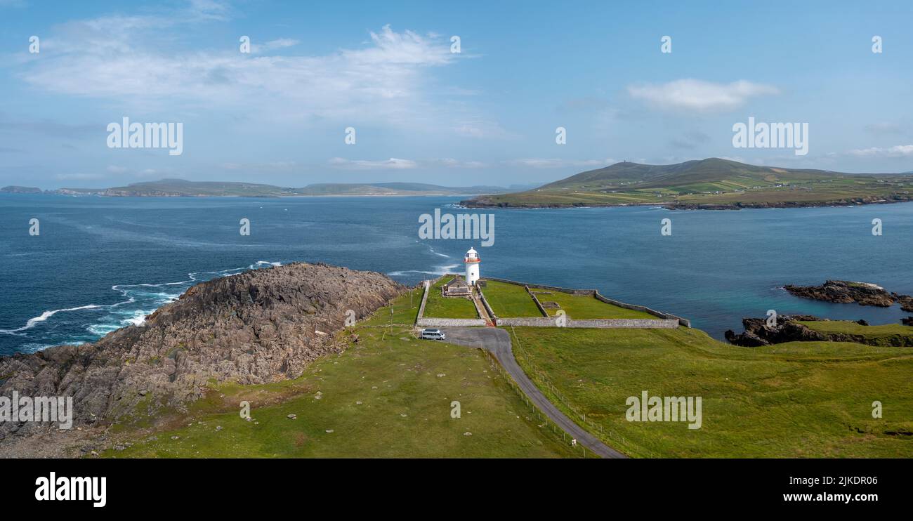 A landscape view of Gubbacashel Point at the entrance of Broadhaven Bay ...