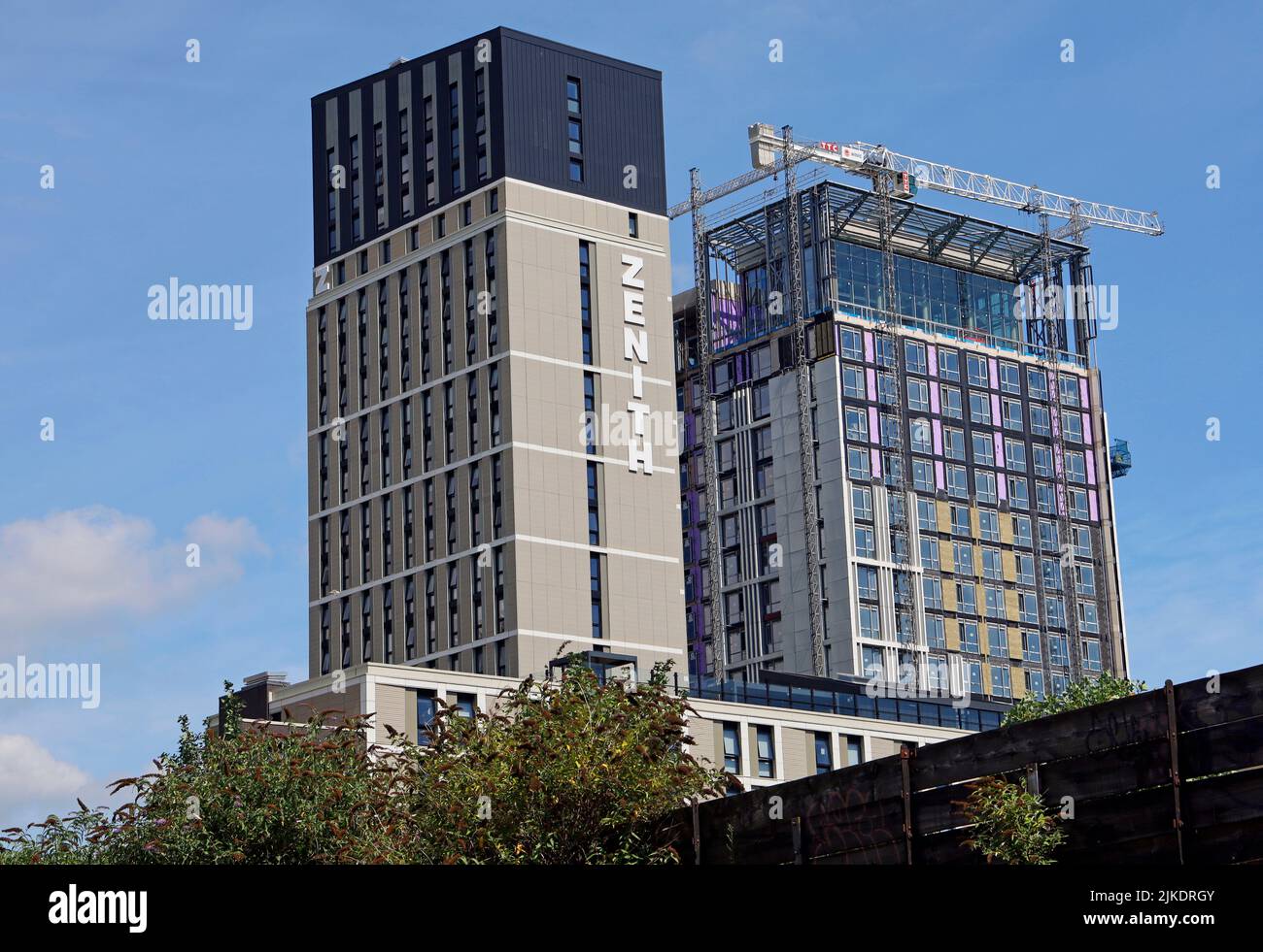 Zenith building, student accommodation. Cardiff central. August 2022 ...
