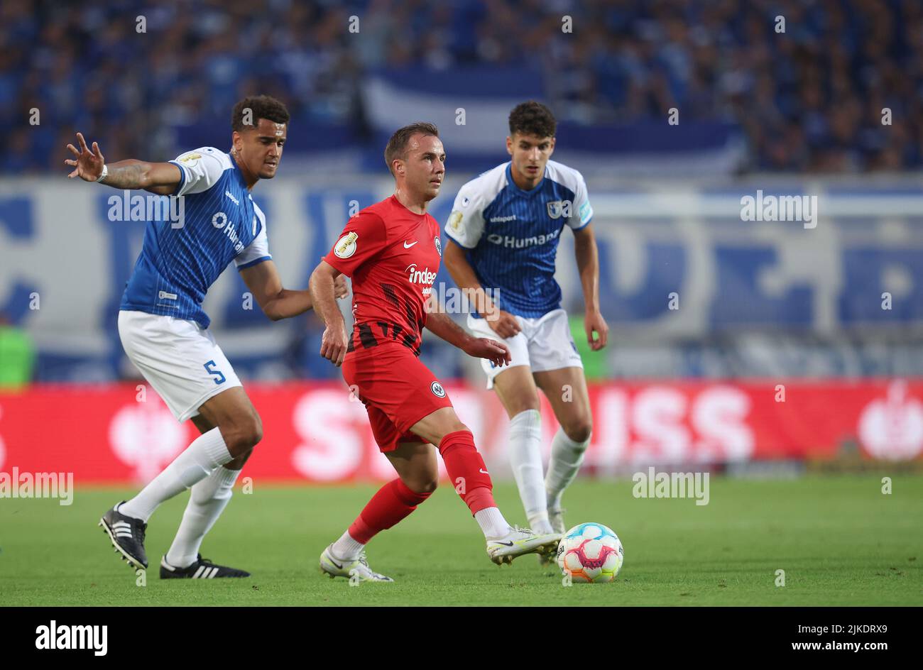 Magdeburg, Germany. 01st Aug, 2022. Soccer: DFB Cup, 1st FC Magdeburg ...