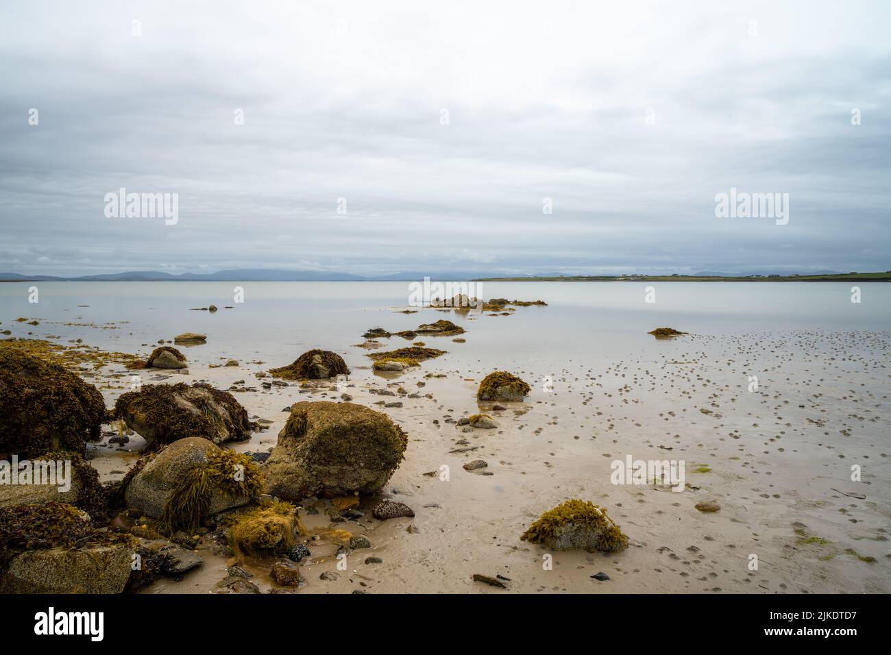 landscape view of the beautiful white sand Elly Bay Beach on the Mullet ...