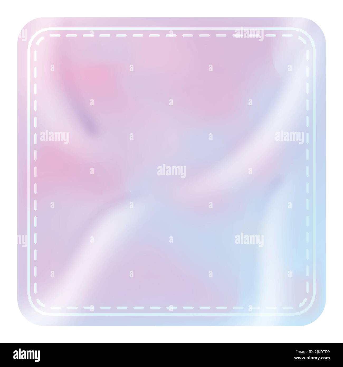 Gradient Blank Square Label Element On White Background Stock Vector ...