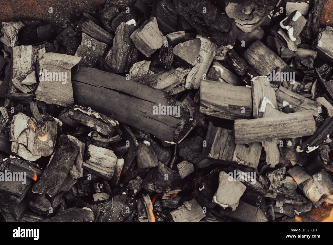 Wood burning. The rest of the hive. Burnt firewood. Ashes in the ...