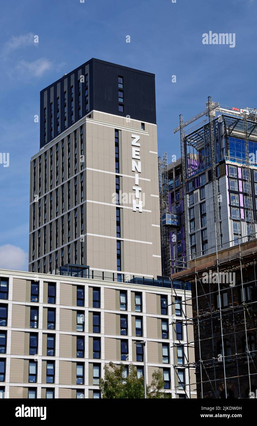 Zenith building student accommodation block of flats, Cardiff centre ...