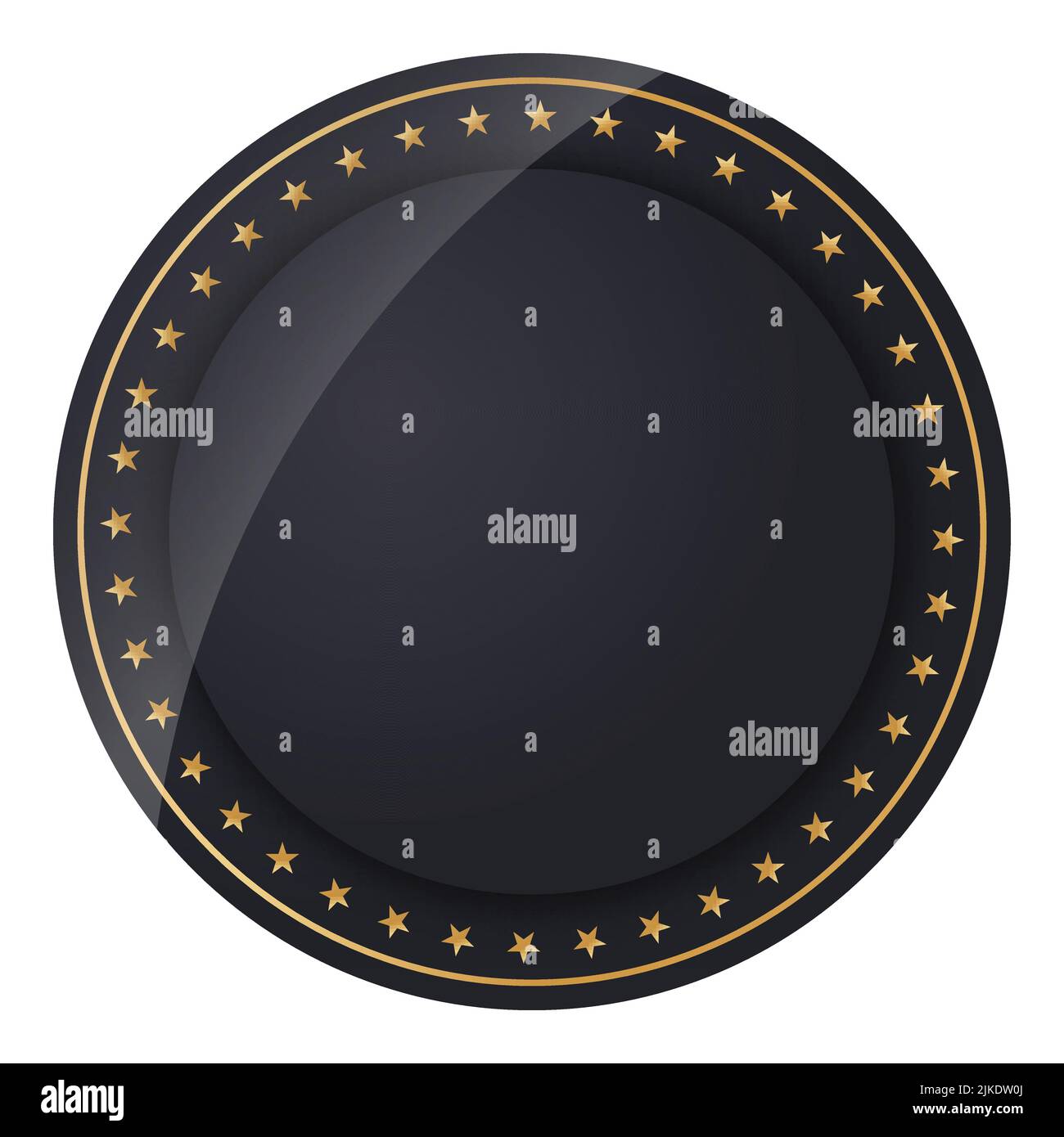 Blank white round adhesive Stock Vector Images - Alamy