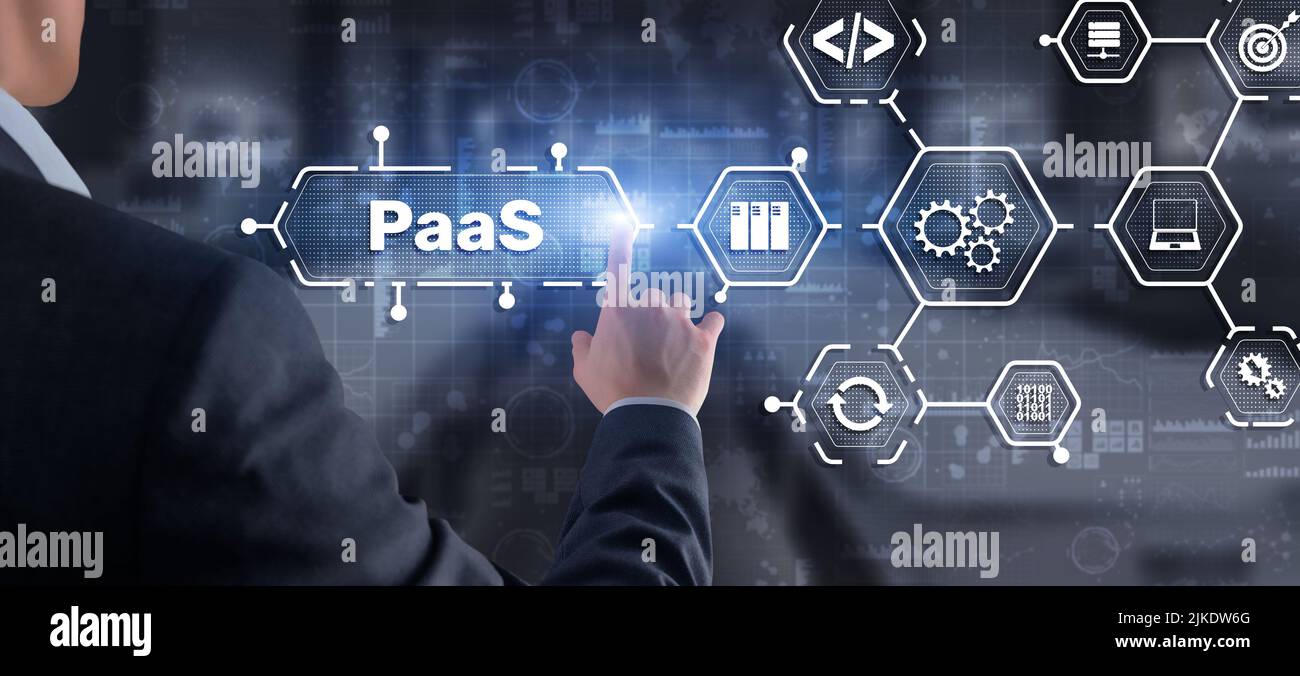 Platform as a Service. PaaS concept on virtual screen Stock Photo - Alamy