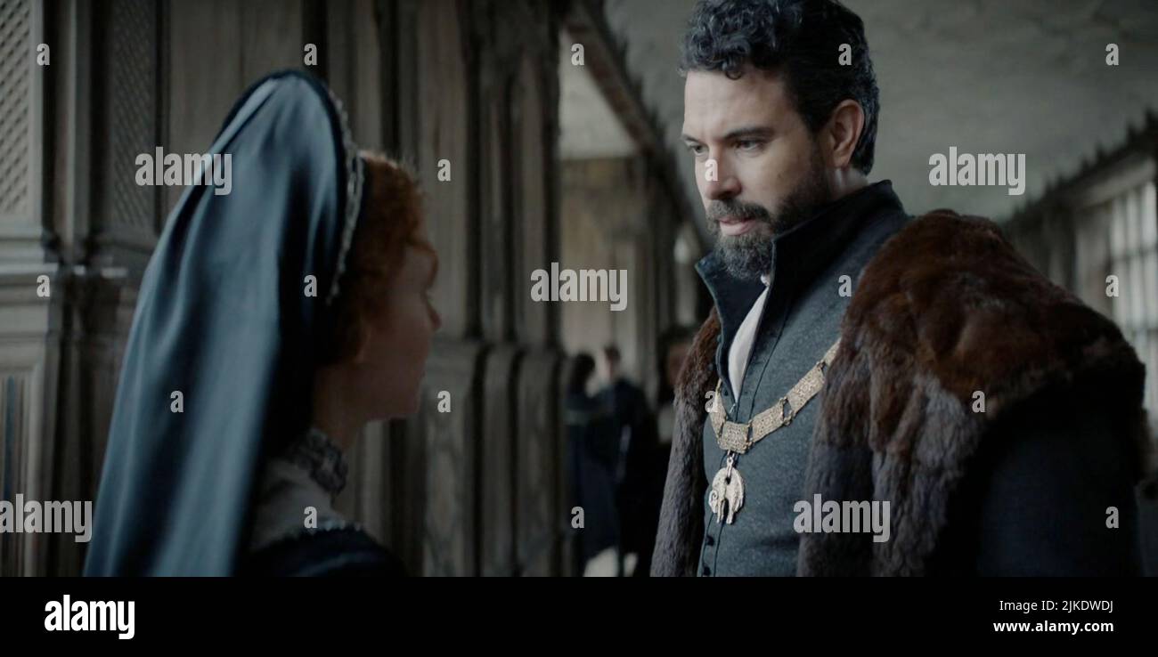 Los Angeles.CA.USA. Alicia von Rittberg (as Princess Elizabeth) and Tom Cullen (as Thomas ...