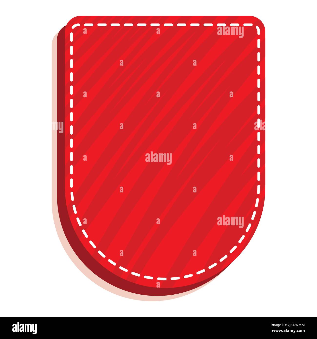 Red Empty Label Or Tag Element On White Background Stock Vector Image ...
