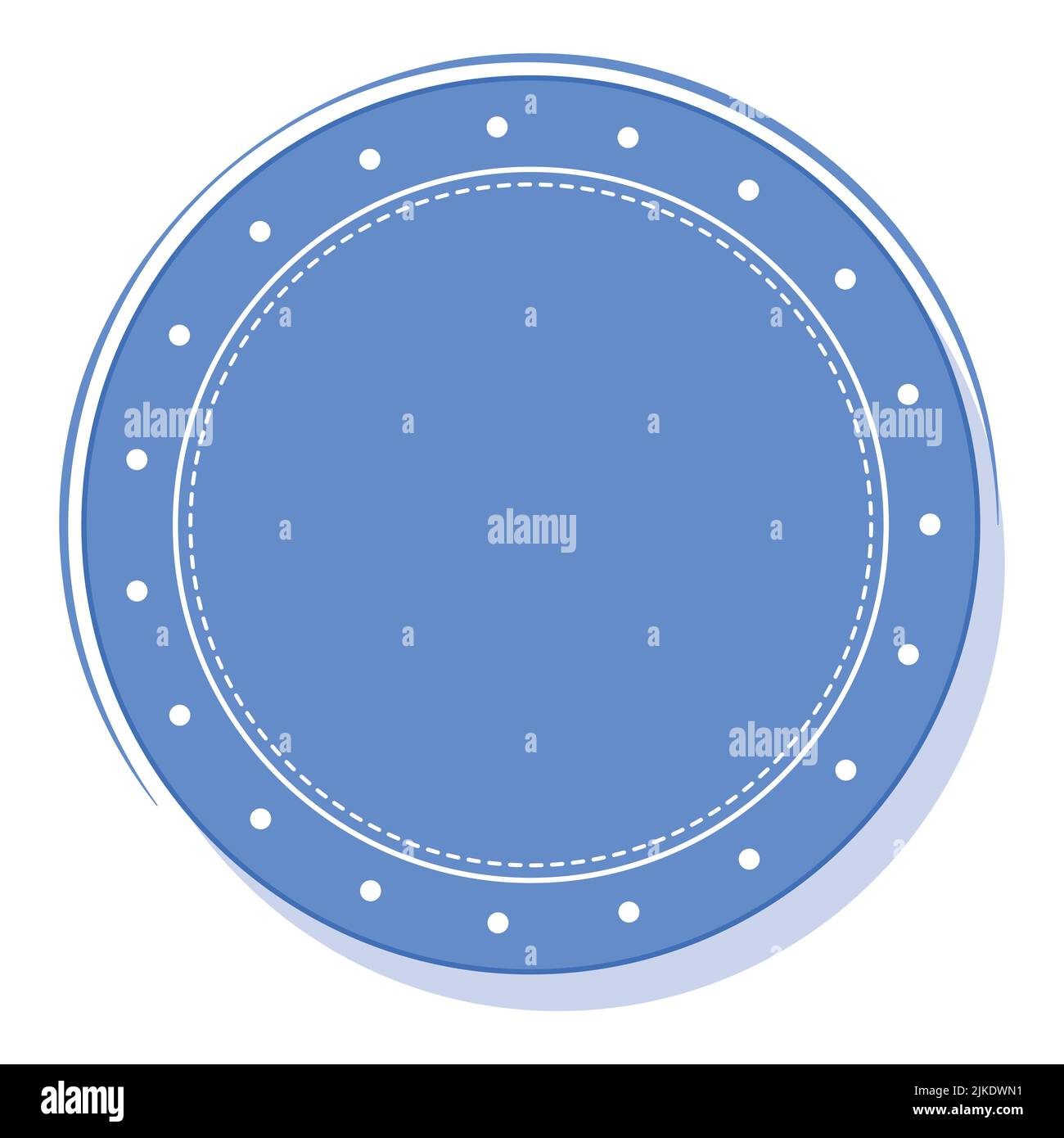 Blank white round adhesive Stock Vector Images - Alamy