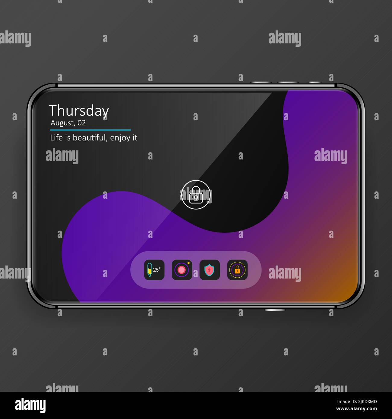 home screen mobile application Stock Vector Image & Art - Alamy