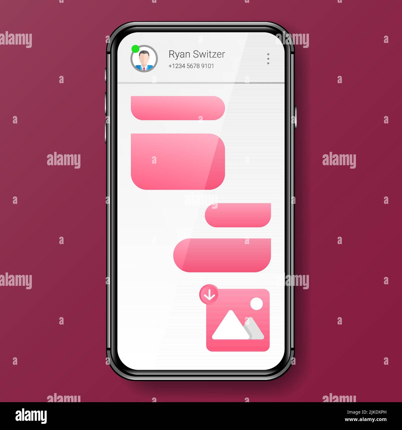 chatting blank template user interface Stock Vector Image & Art - Alamy