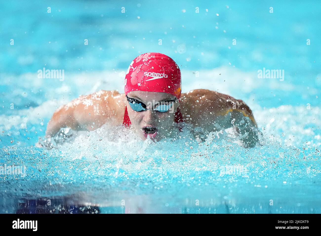 England’s Abbie Wood in action during the Women’s 200m Individual ...