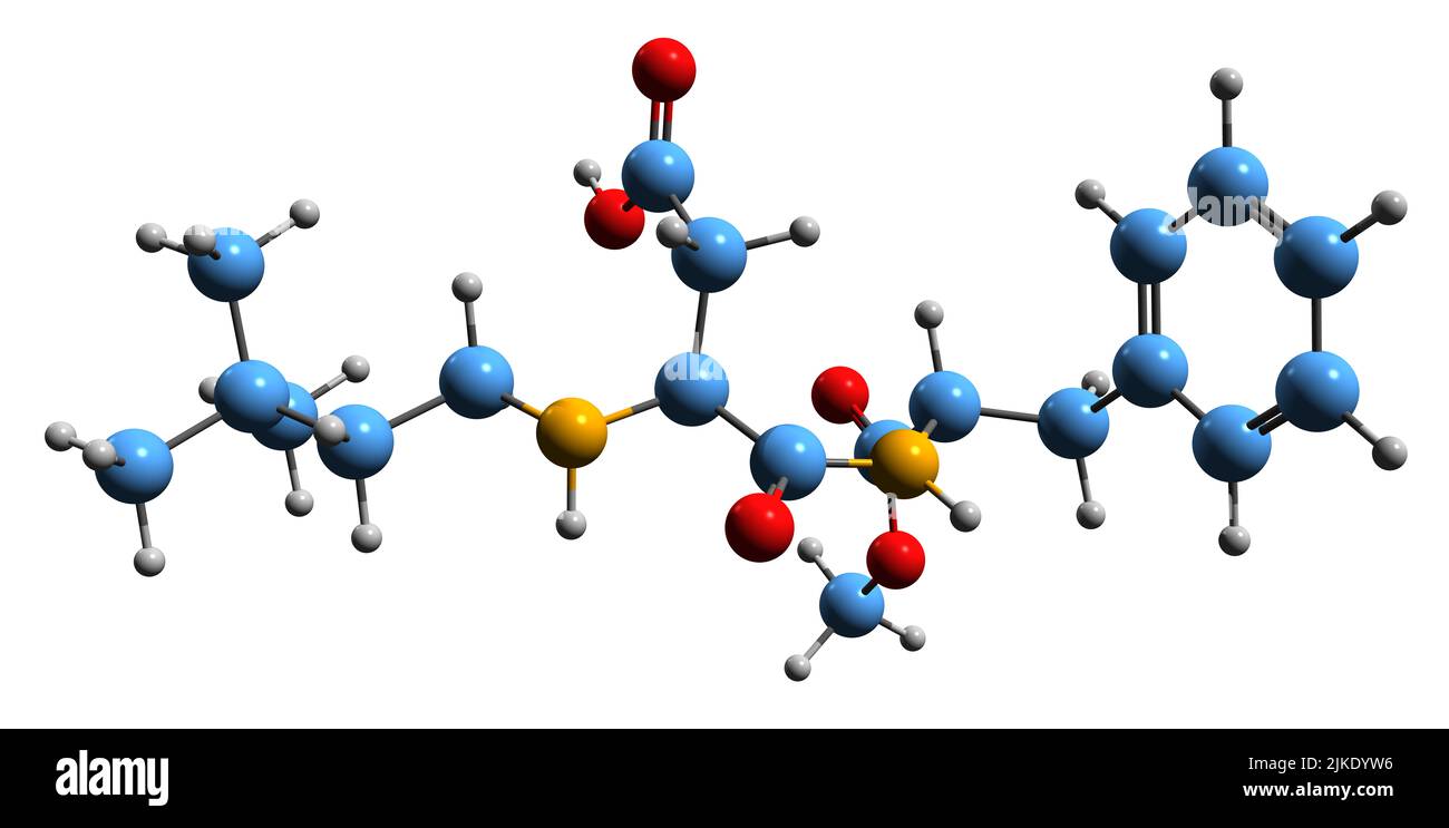 3D image of Neotame skeletal formula - molecular chemical structure of ...
