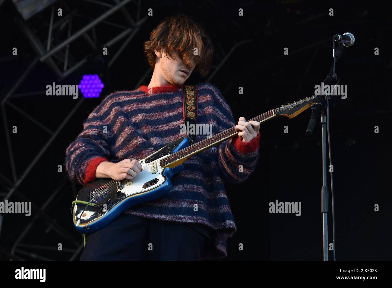 Luke Prosser From Jade Bird Performing Live On Stage In Concert, Day 3 ...