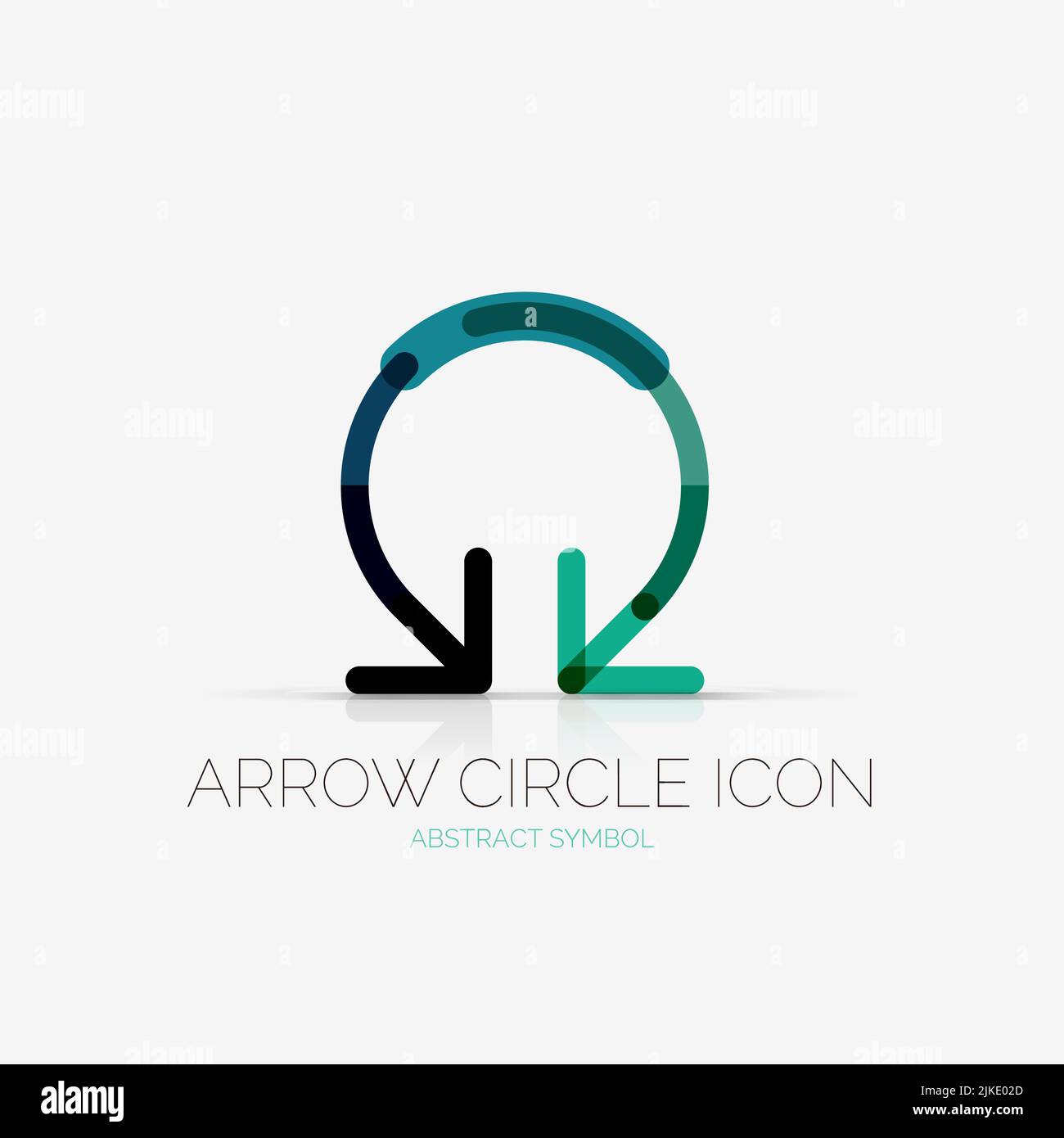 Vector arrow circle icon company logo design, business symbol concept ...