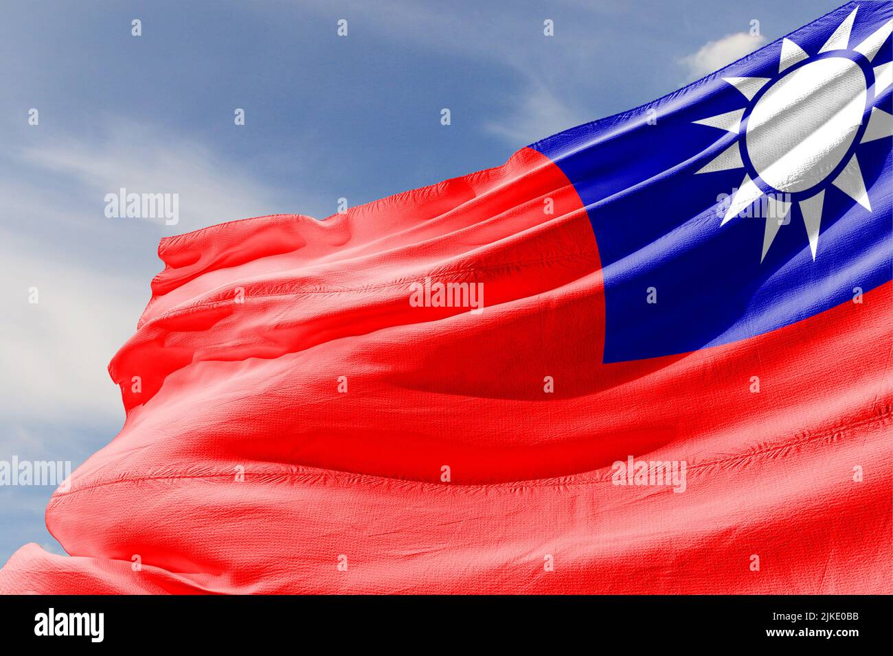 Flag of the Republic of China taiwan Stock Photo - Alamy
