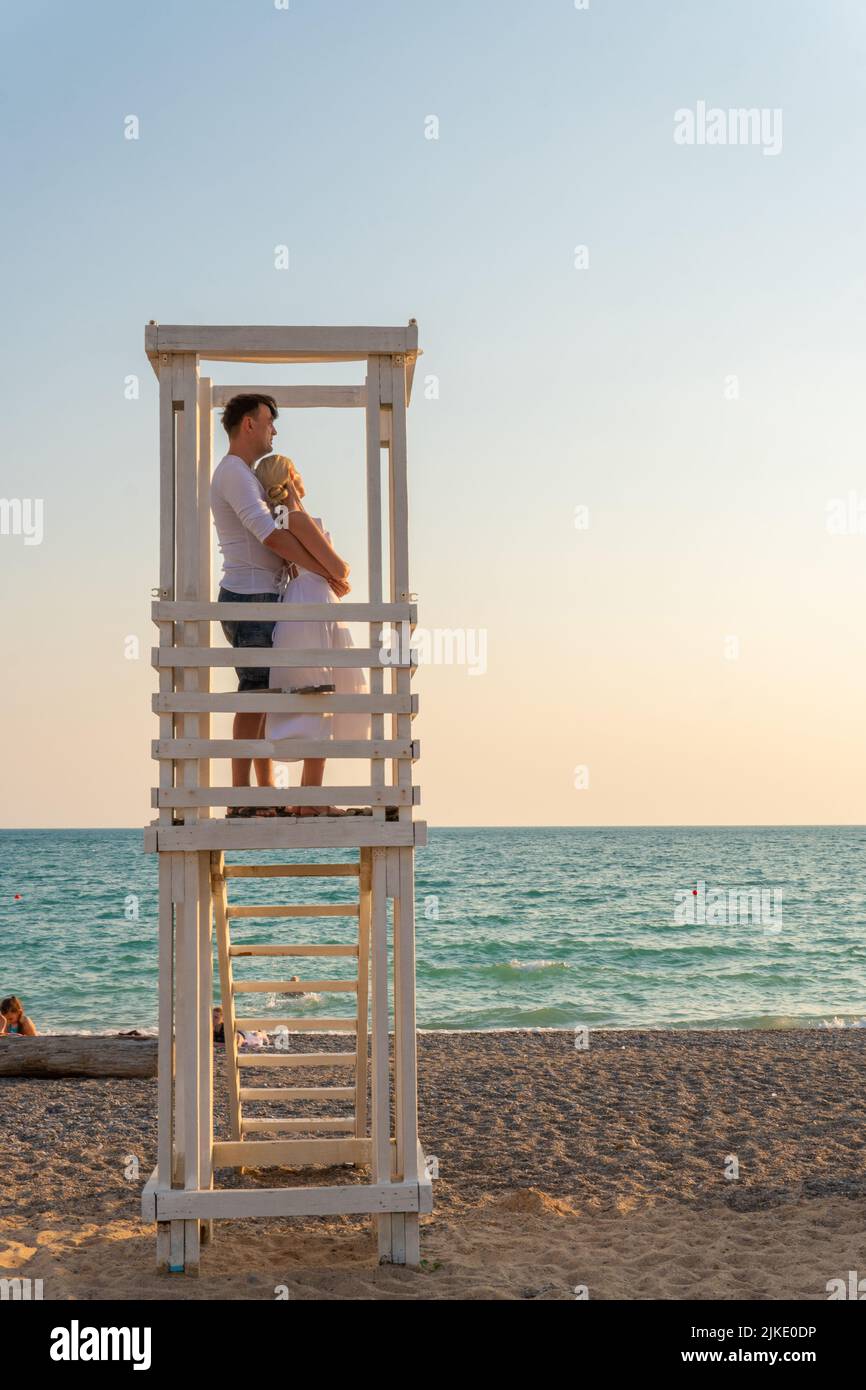 Life saver tower hi-res stock photography and images - Alamy