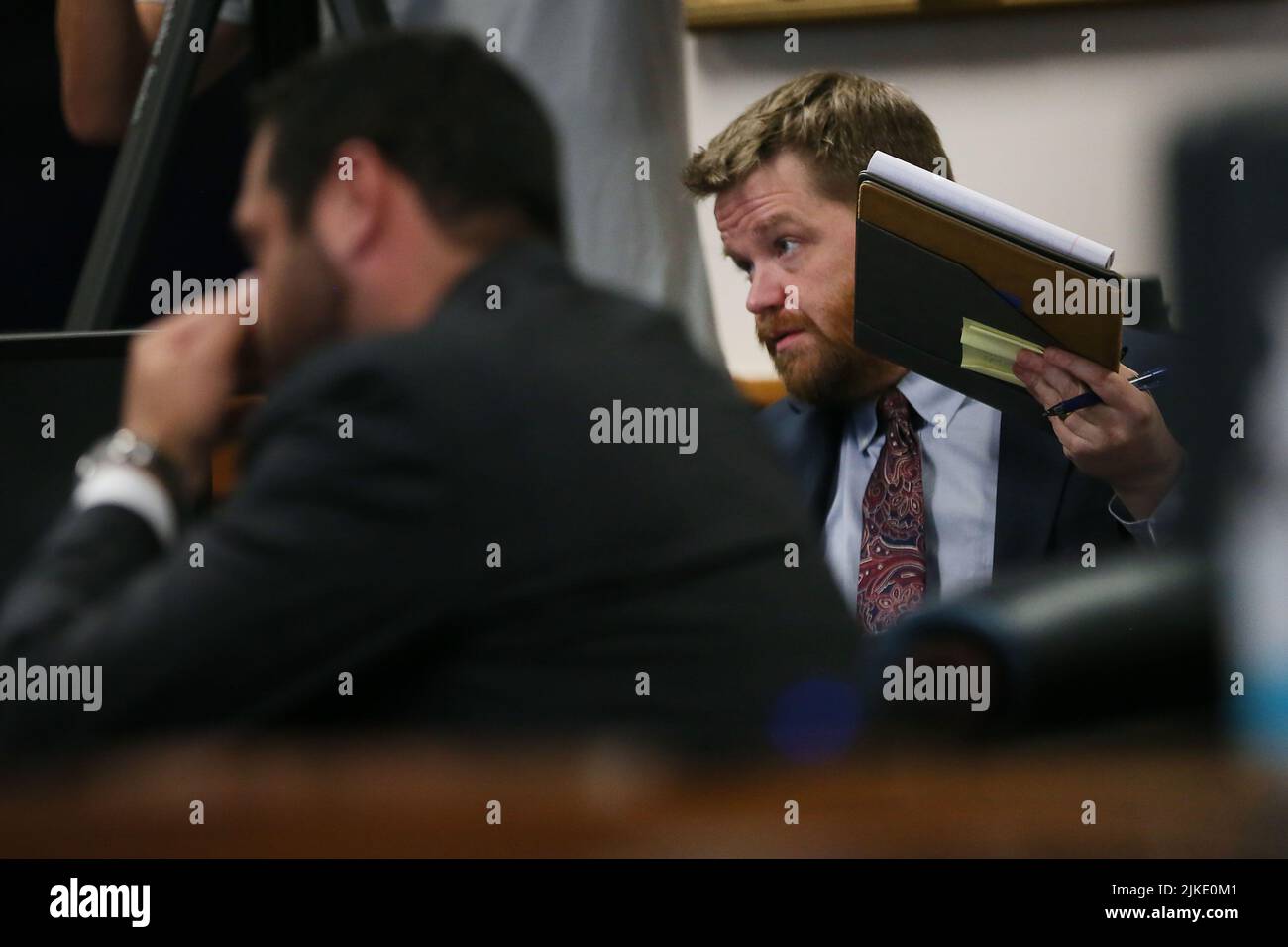 Austin, TEXAS, USA. 1st Aug, 2022. Attorney MARK BANKSTON, lawyer for ...