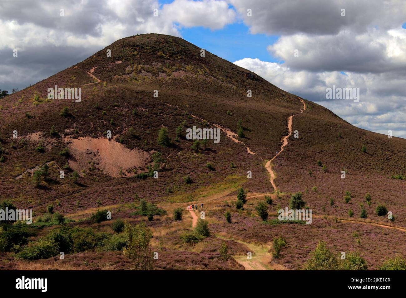 Hilltop, Peak, Eildon Hills summit, Melrose, Scotland, UK Stock Photo ...