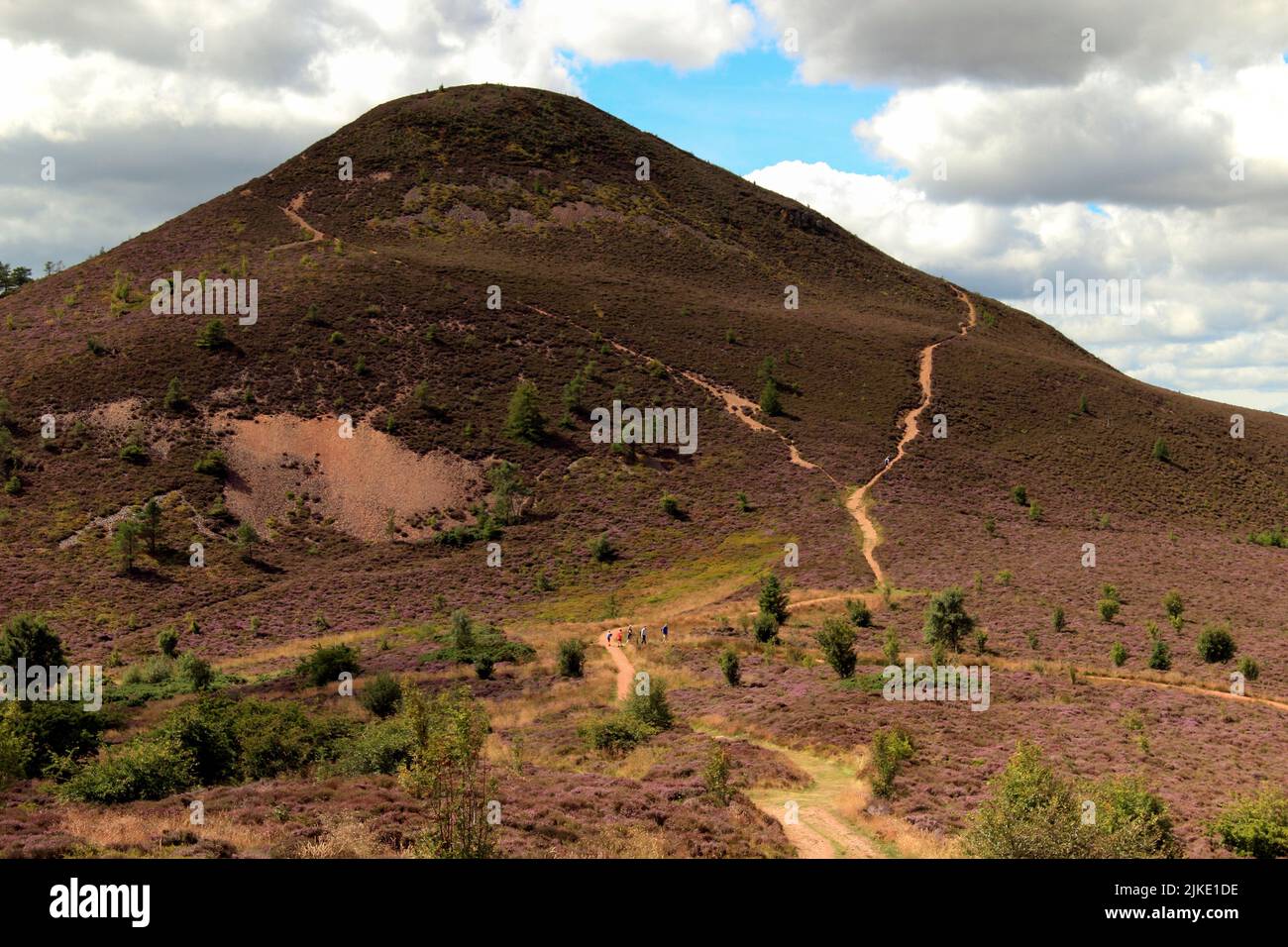 Hilltop, Peak, Eildon Hills summit, Melrose, Scotland, UK Stock Photo ...