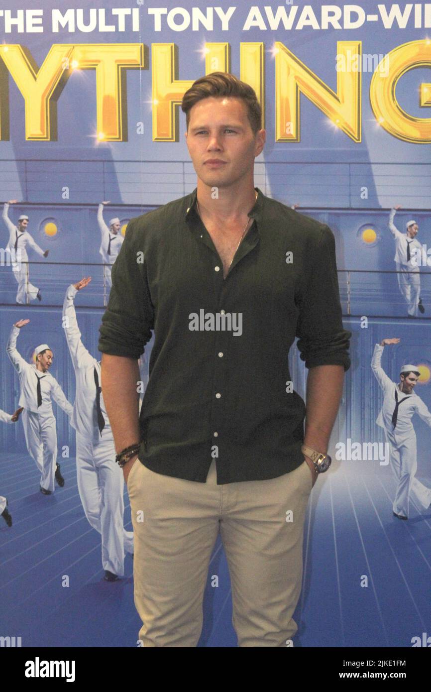 London, UK. Danny Walters at the Anything Goes press night. Barbican ...