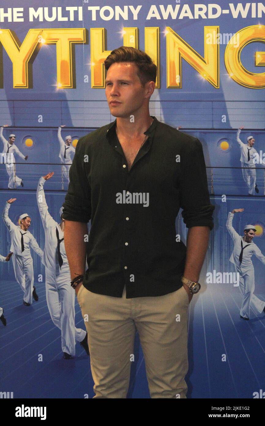 London, UK. Danny Walters at the Anything Goes press night. Barbican ...