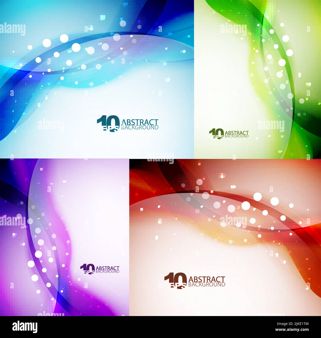 Vector wavy abstract backgrounds with sample text Stock Vector Image ...