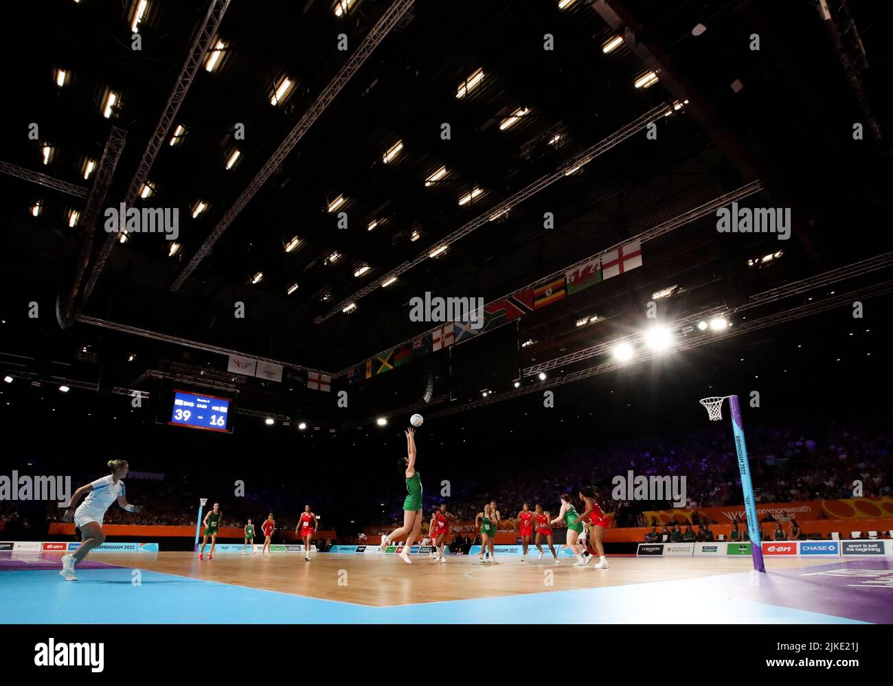 A general view of math action during the match between England and ...