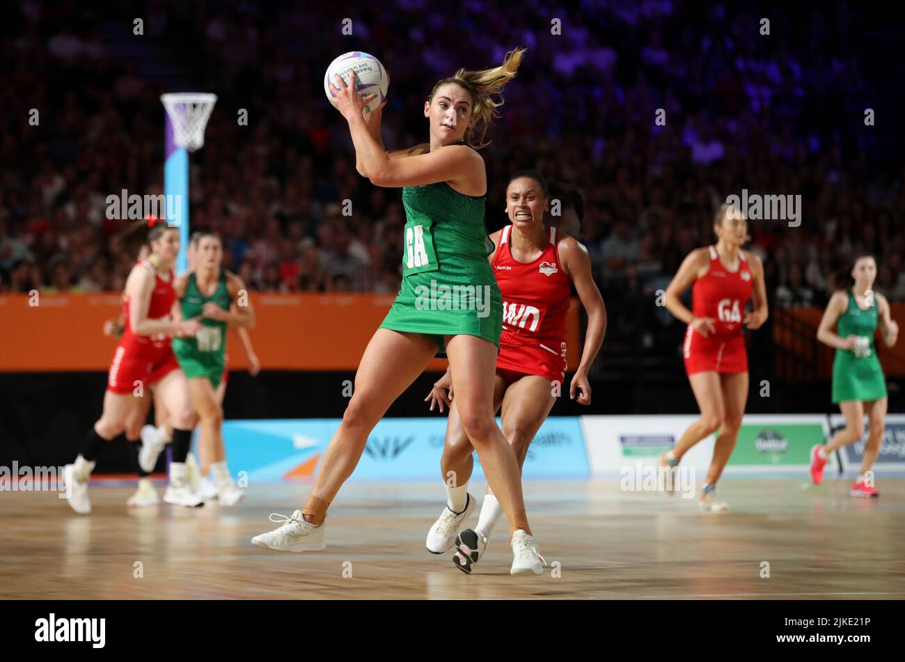 Northern Ireland’s Emma Magee in action against England at The NEC on ...