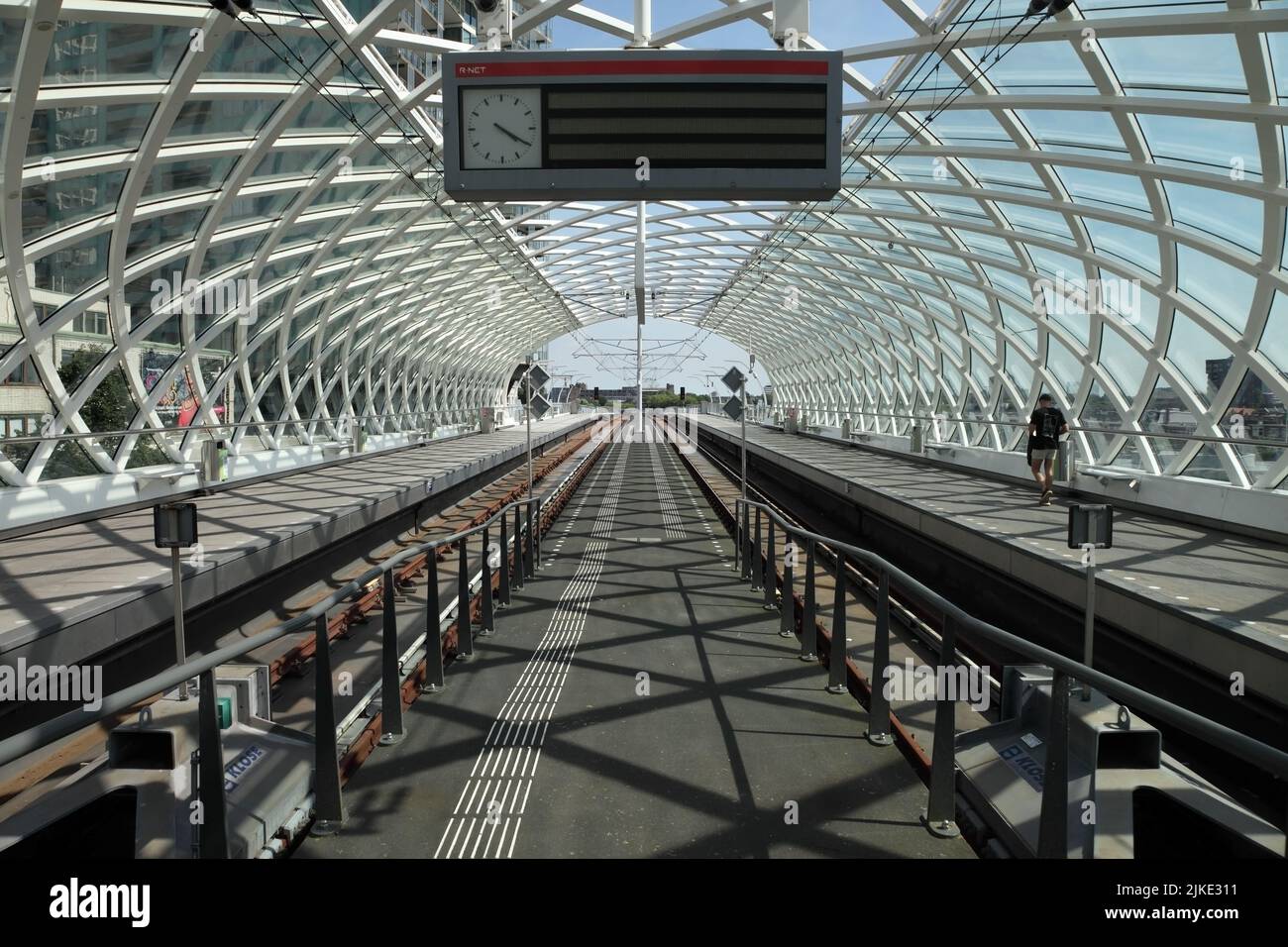 The RET Metro station at The Hague / Den Haag Centraal main railway ...