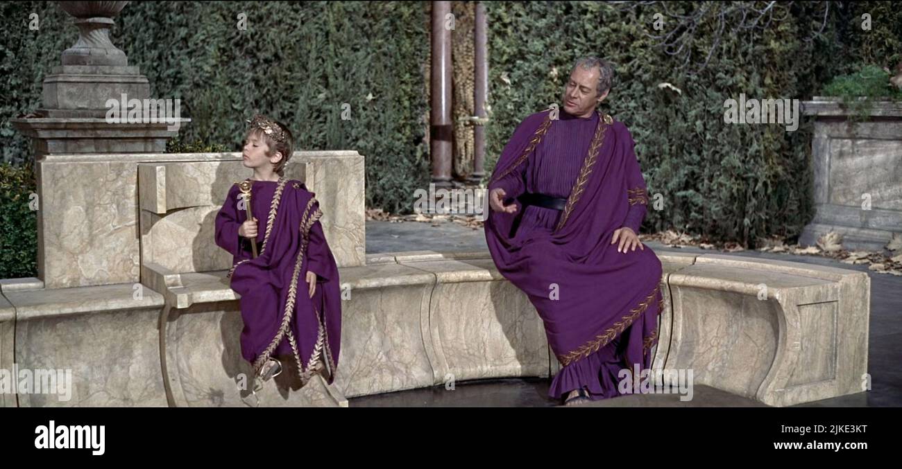 Los Angeles.CA.USA. Rex Harrison (as Julius Caesar), Loris Loddi (as ...