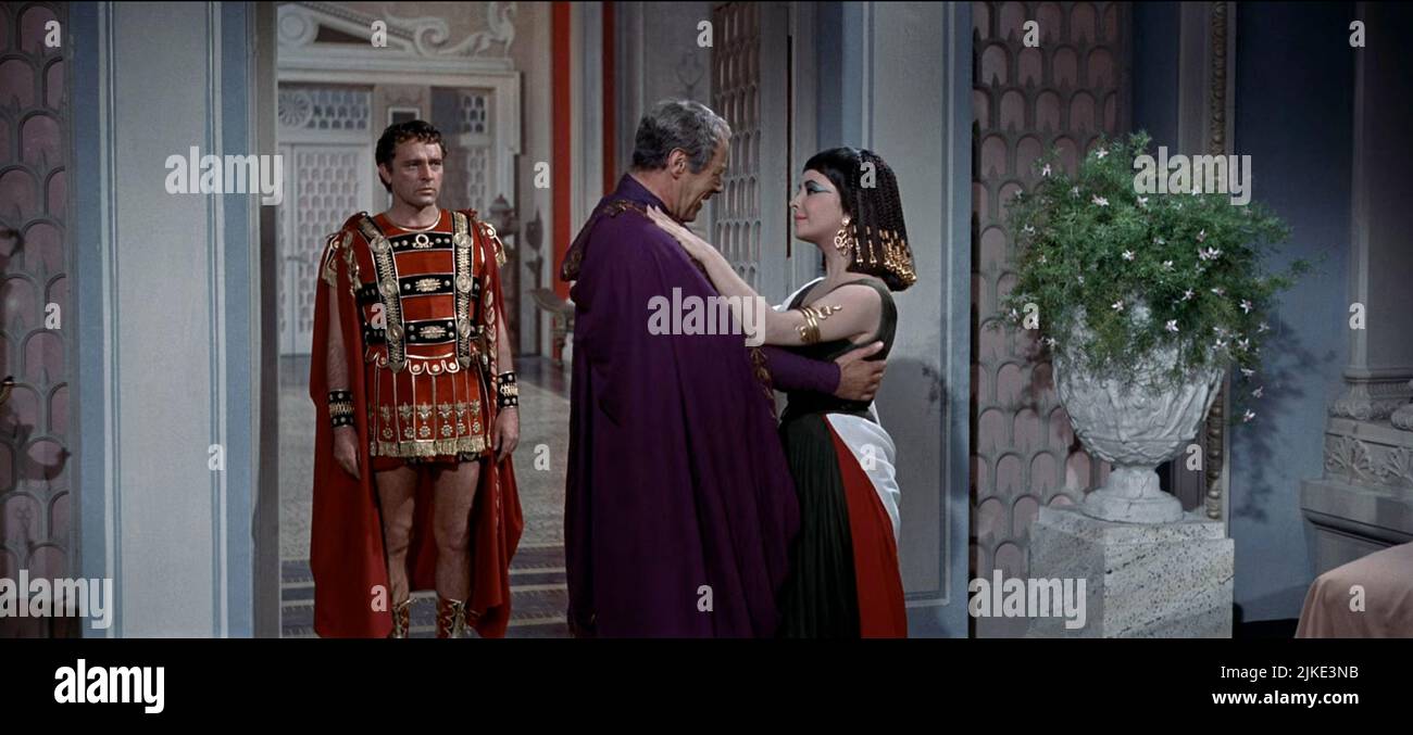 Los Angeles.CA.USA. Richard Burton (as Mark Antony), Rex Harrison (as ...
