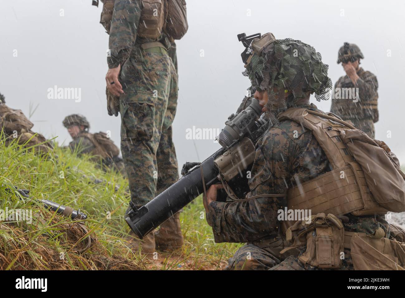 U.S. Marine Corps Lance Cpl. Cristian Alfonso, a rifleman with 3d ...